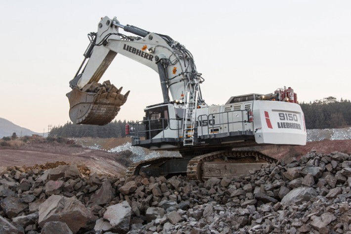 Liebherr exhibits at the Steinexpo 2014 special equipment for quarry ...
