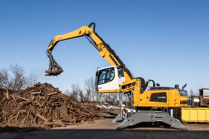 New Liebherr Material Handler LH 30 M at the Intermat 2015 Trade Fair ...