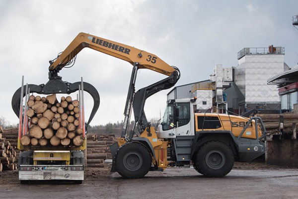 Visit in the run-up to Ligna 2019: Liebherr wheel loader L 580 ...