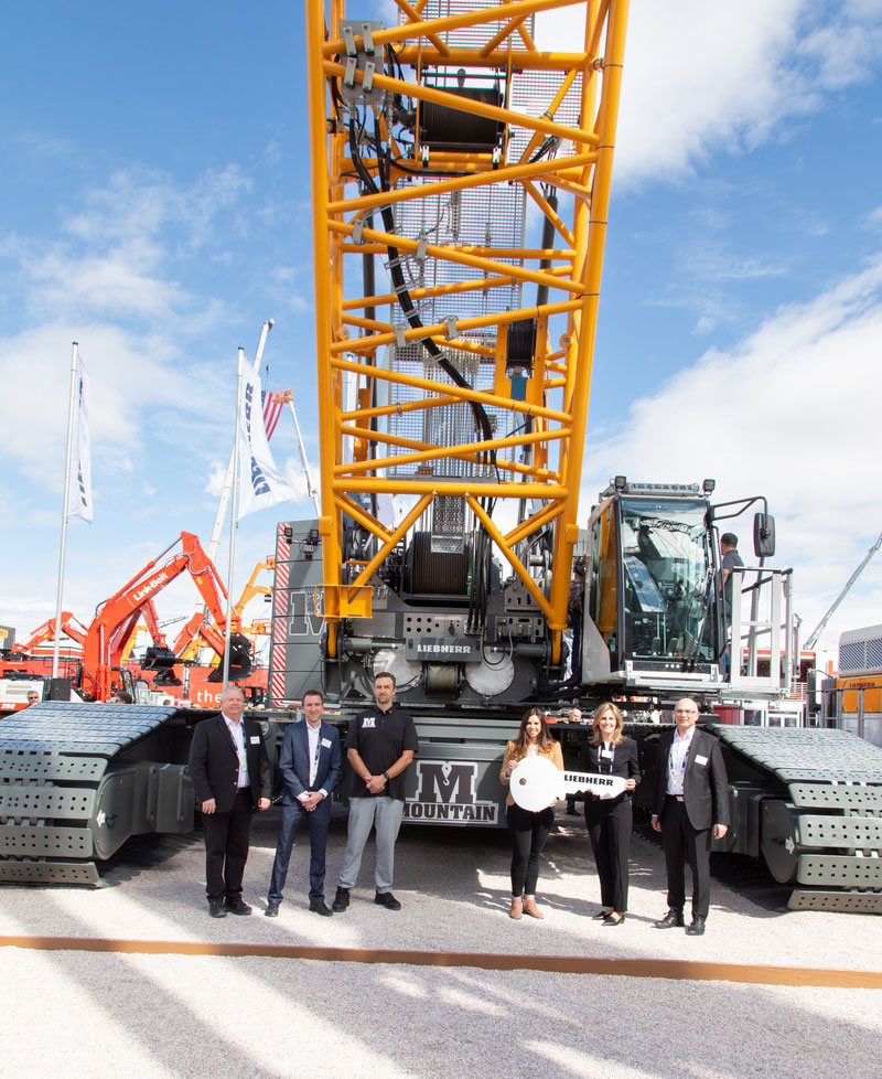 Mountain Crane takes delivery of the LR 1400 SX at Conexpo 2023 | Liebherr