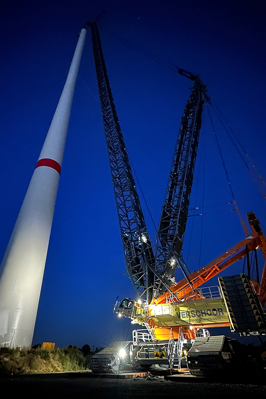 The LR 11000 from Liebherr packs a punch: higher wind turbines and ...
