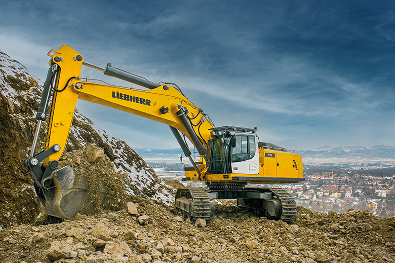 Liebherr’s R 972 crawler excavator presented at the Intermat show ...