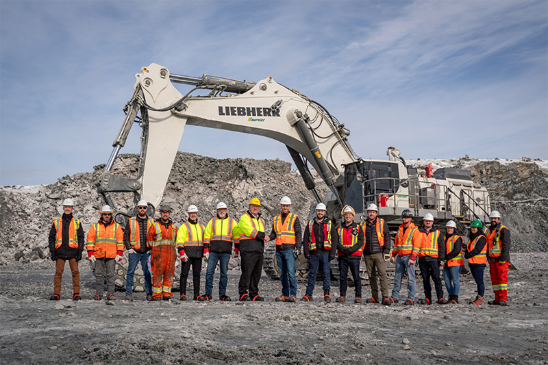 Delivering the first Liebherr mining excavator to Eastern Canada | Liebherr